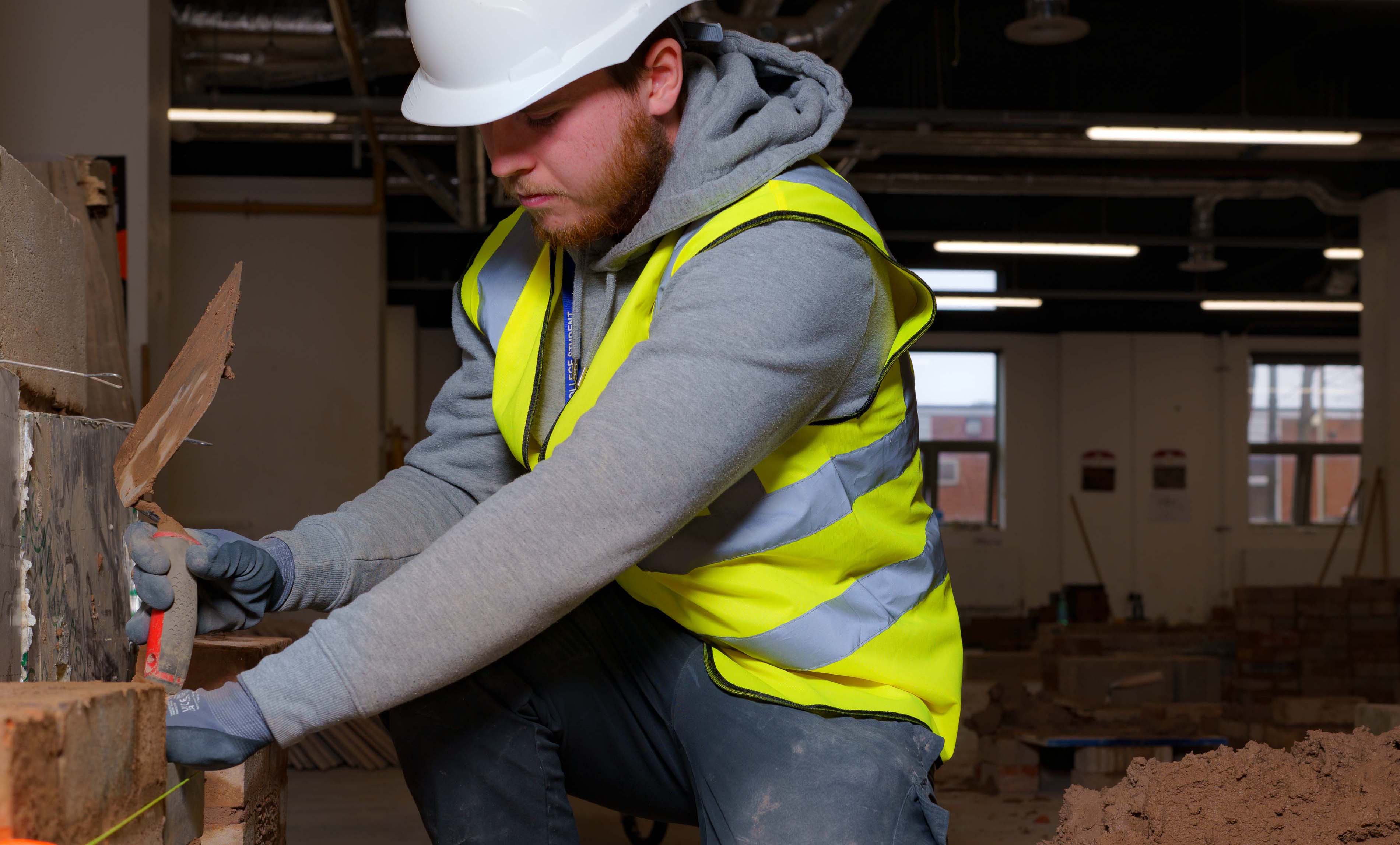 Student in Guild of Bricklayers Senior Competition | Southport College